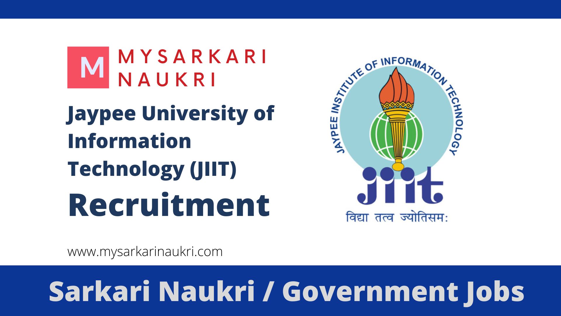 JIIT Recruitment 2025 jiit.ac.in JIIT Jobs