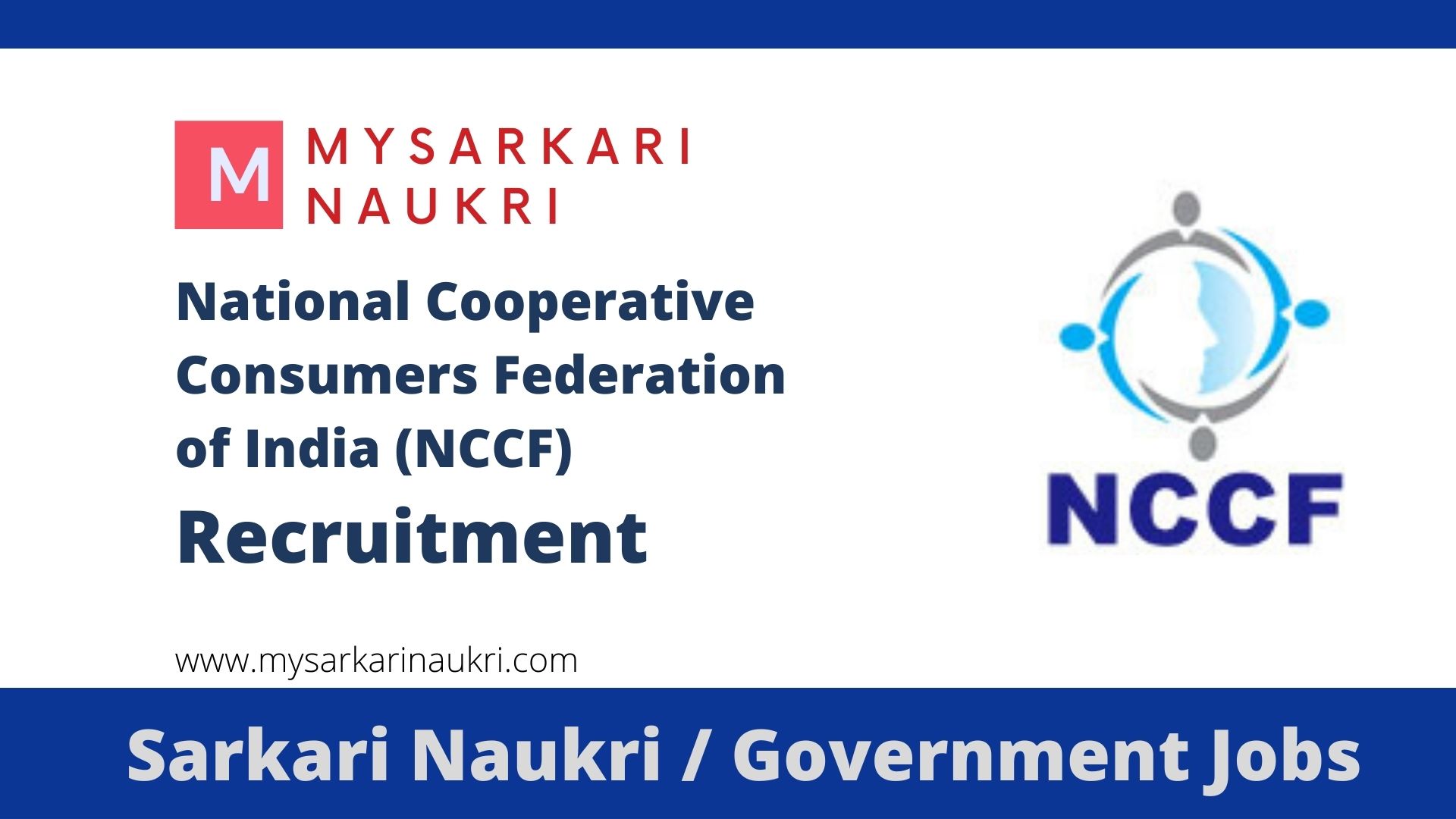 NCCF Recruitment 2024 For MTS, Field Staff, UDC - MySarkariNaukri.com