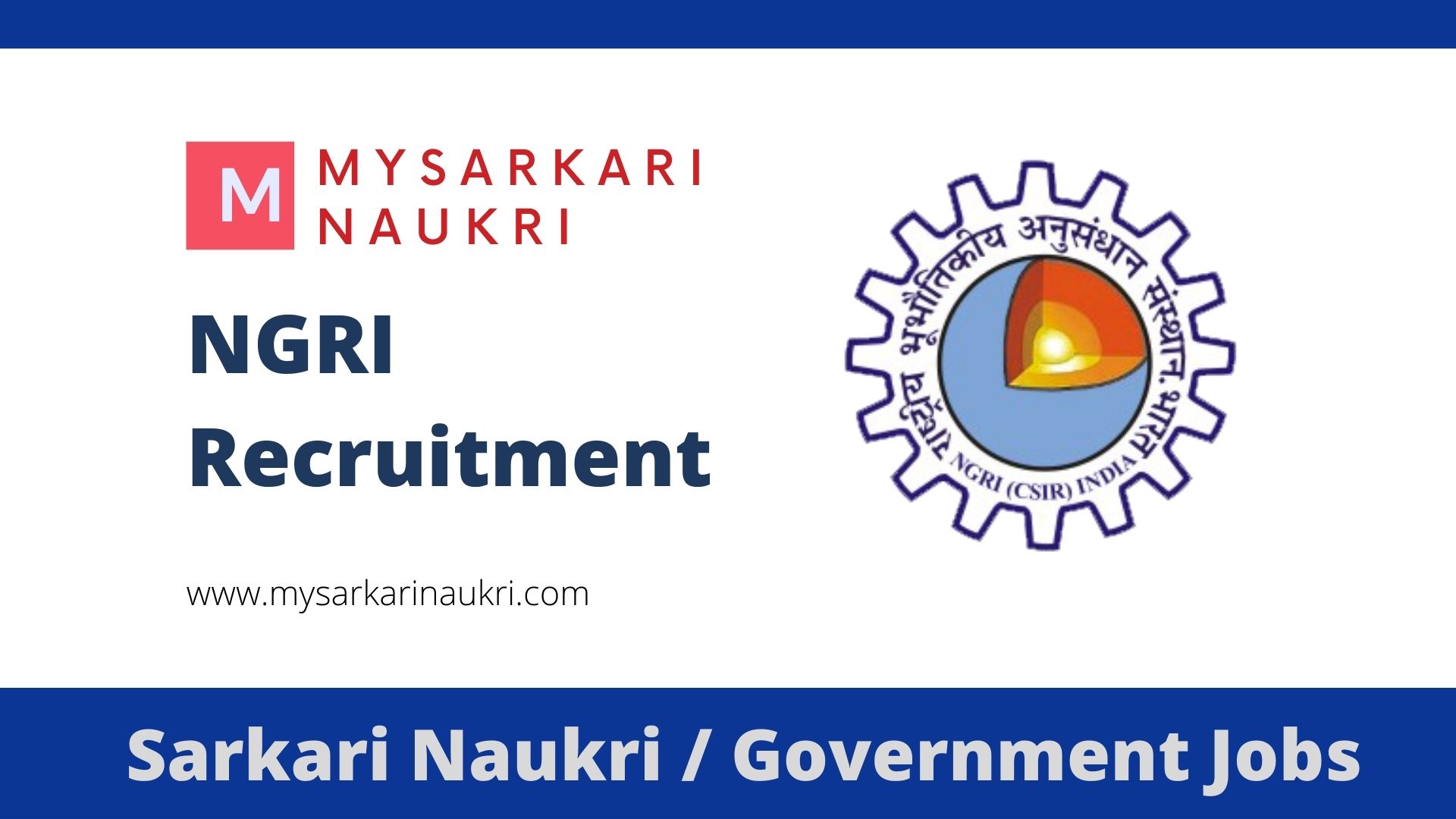 NGRI Recruitment 2025 For Junior Stenographer - MySarkariNaukri.com