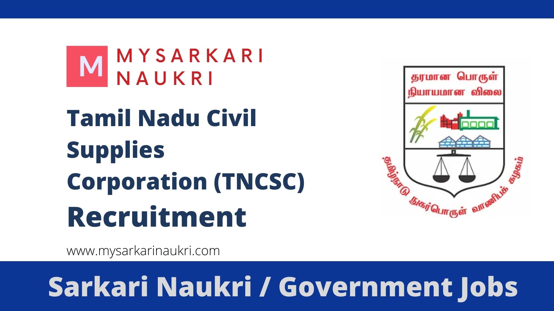 TNCSC Recruitment 2025 For 450 Seasonal Helper and Various Posts ...