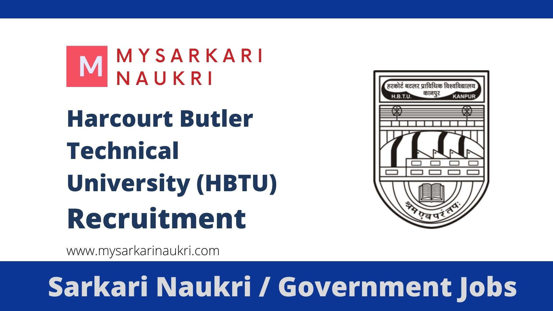 HBTU Recruitment 2025 For 25 Faculty Posts - MySarkariNaukri.com