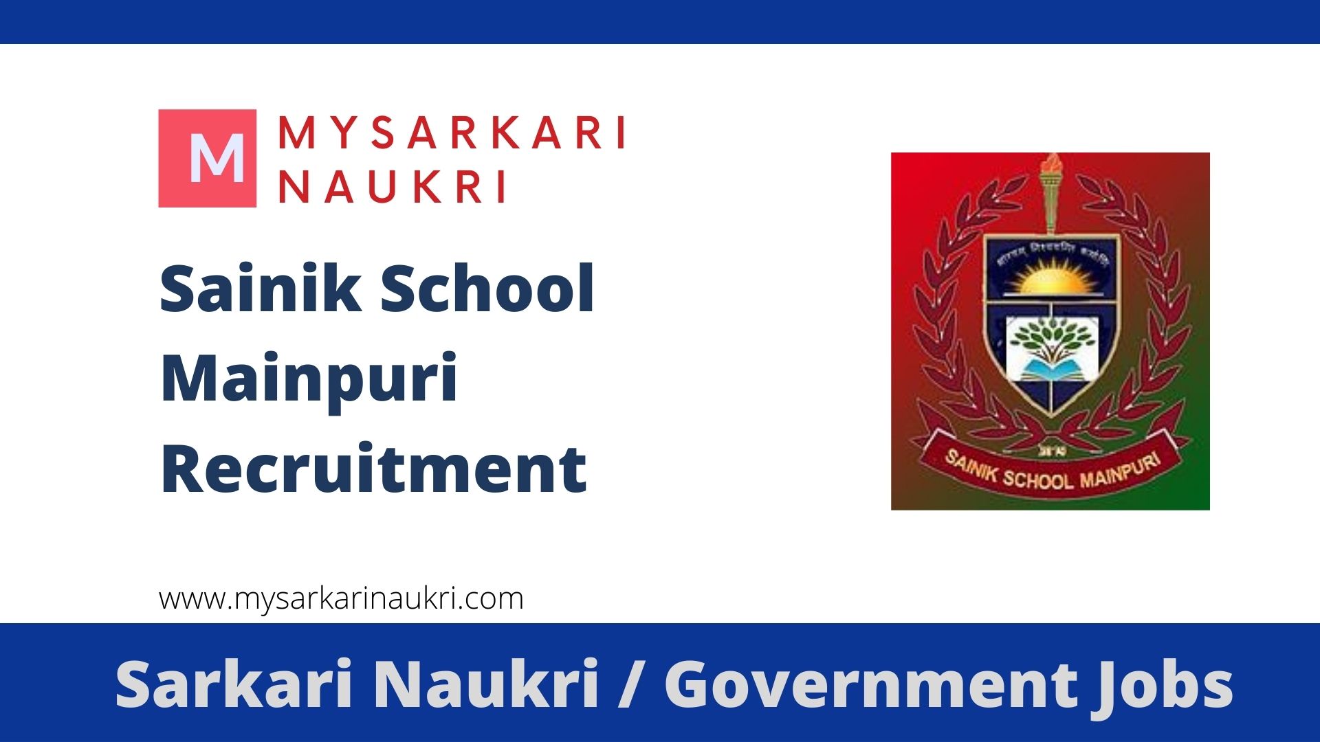 Sainik School Mainpuri Recruitment 2025 For PGT, Art Master and Various ...