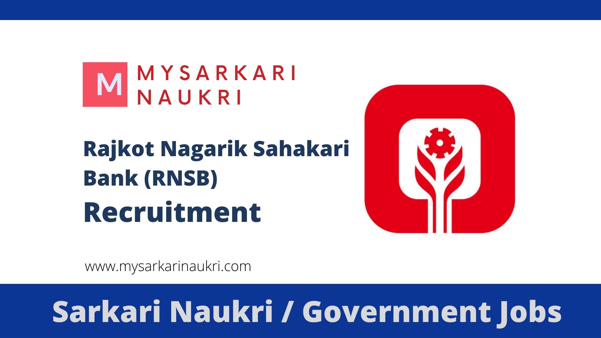 Rajkot Nagarik Sahakari Bank (RNSB) Recruitment 2026 – Apply Online for ...