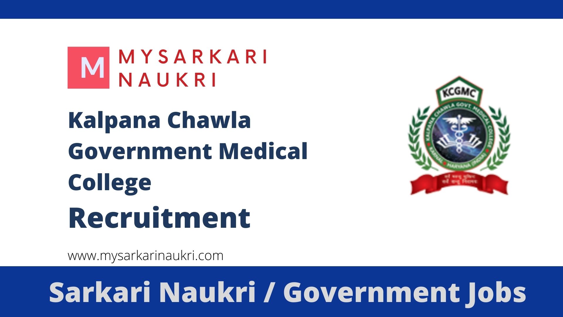 KCGMC Recruitment 2025 For 67 Senior Resident, Tutor/Demonstrator ...