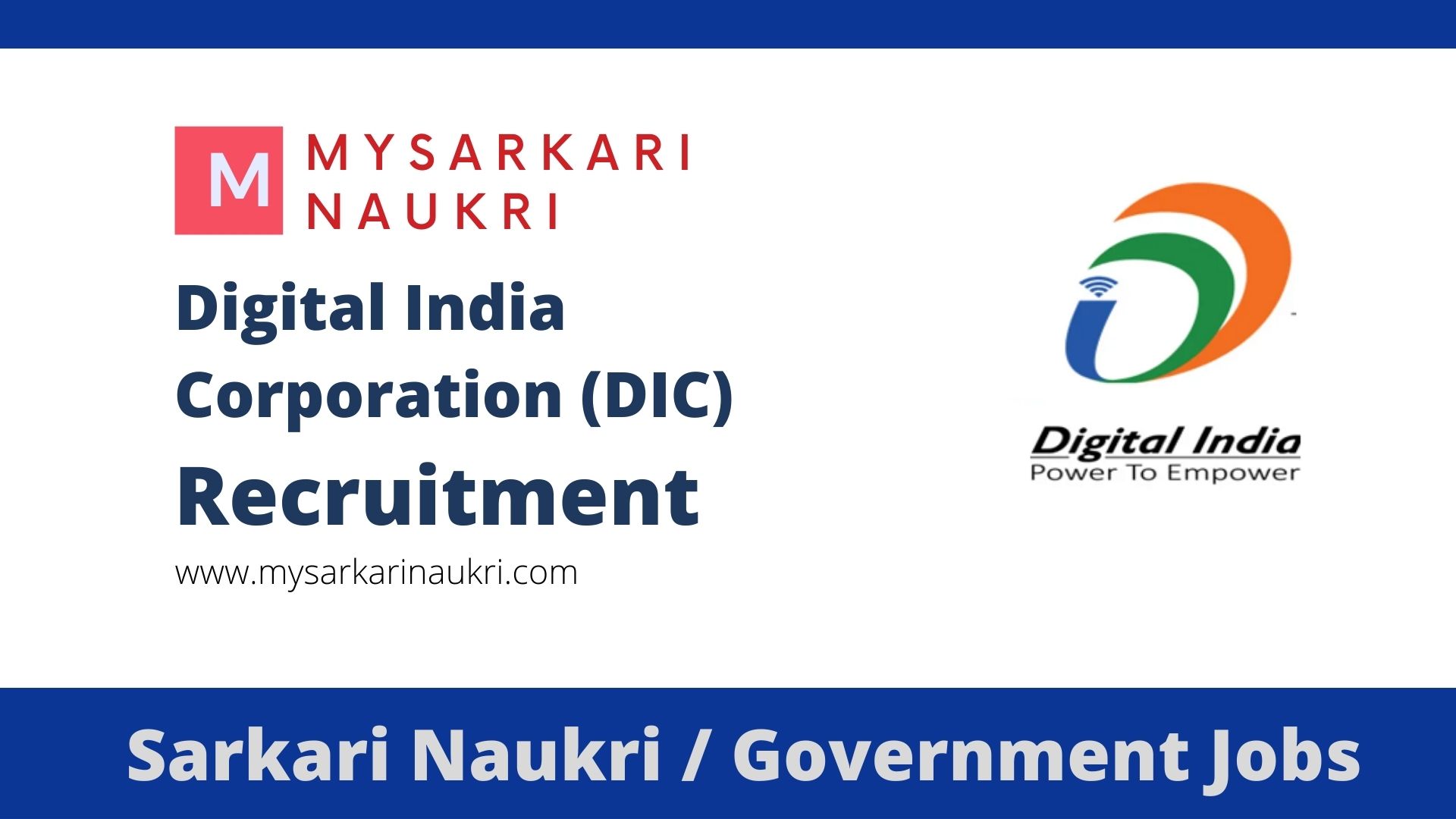 Digital India Corporation Recruitment 2026 – Apply Online for 03 Senior ...