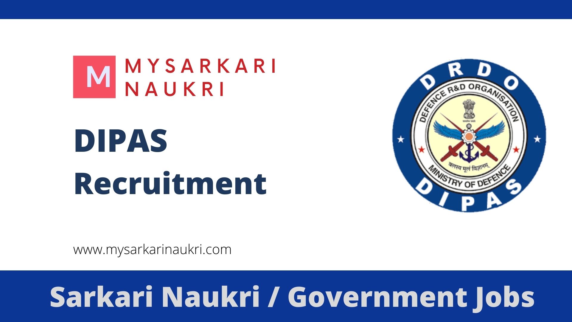 DIPAS Recruitment 2025 For 19 Research Associate, Junior Research Fellow - MySarkariNaukri.com