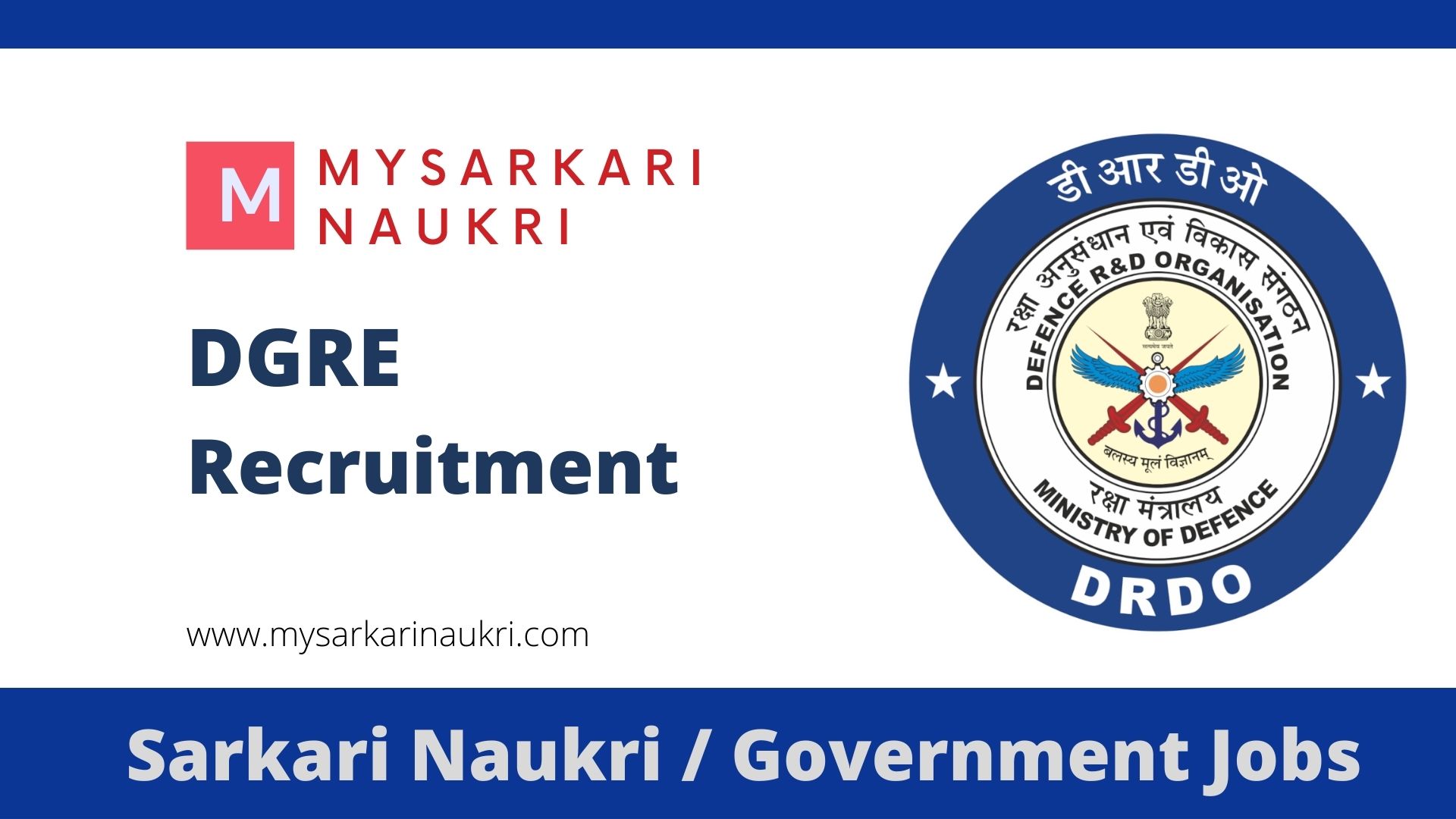 DGRE Recruitment 2025 For 12 Junior Research Fellow (JRF ...