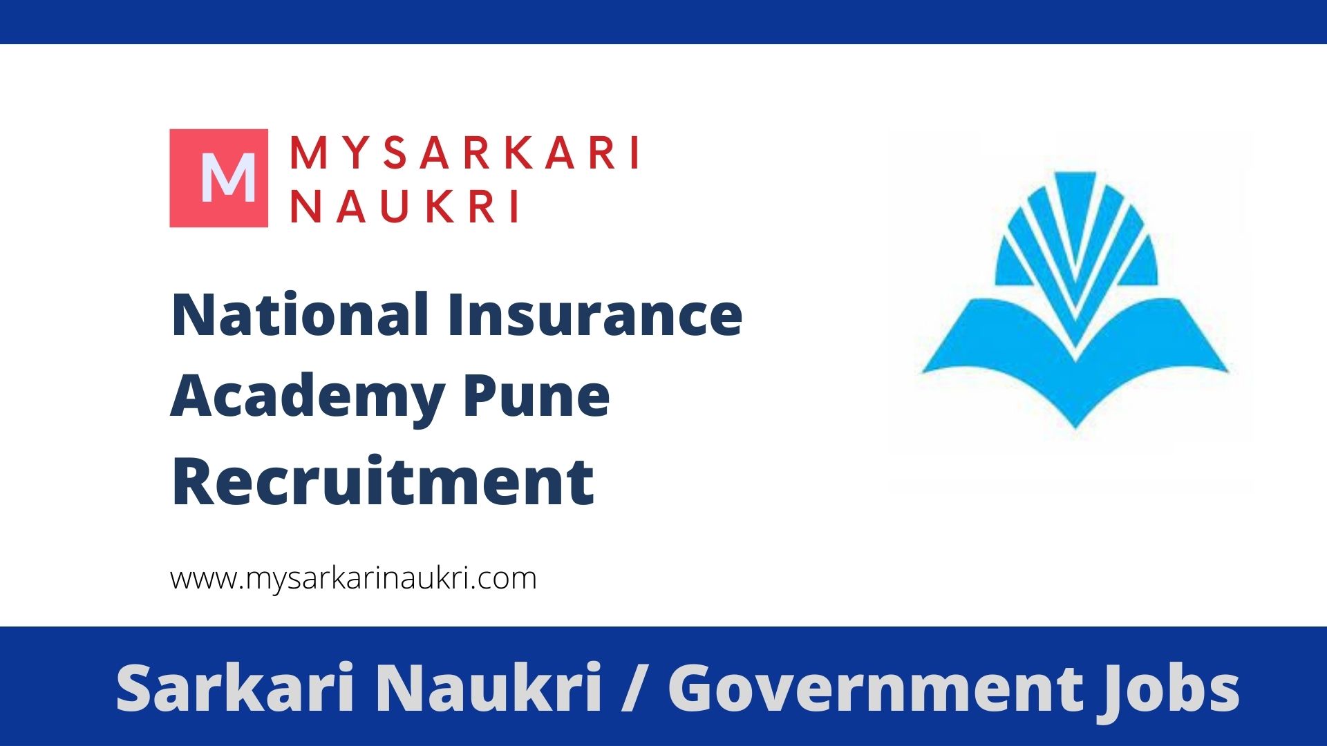 NIA Pune Recruitment 2025 National Insurance Academy Pune Jobs