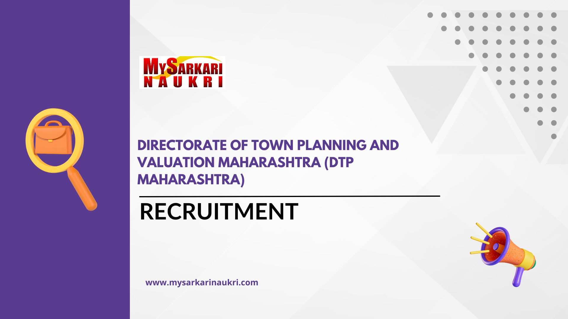 DTP Maharashtra Recruitment 2025 For 28 Junior Draftsman ...