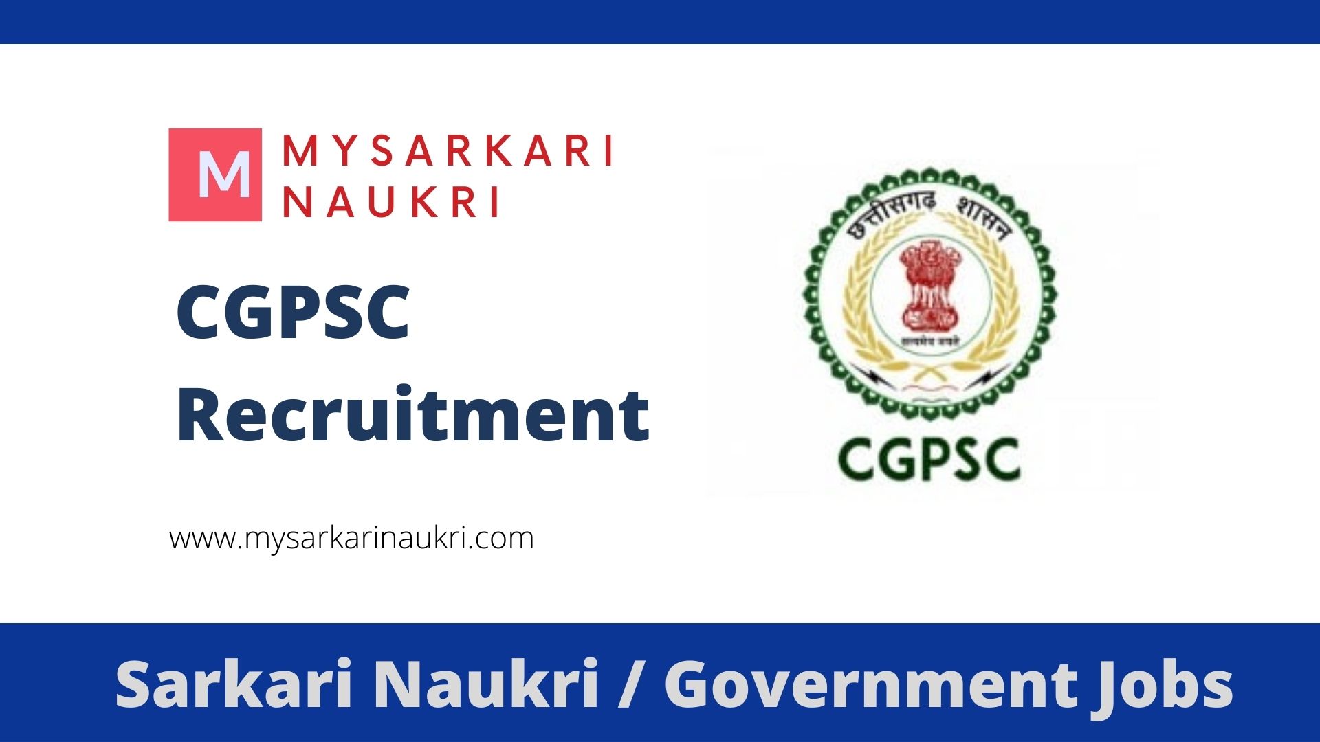 CGPSC Recruitment 2025 For 21 Psychiatrist and Various Posts ...