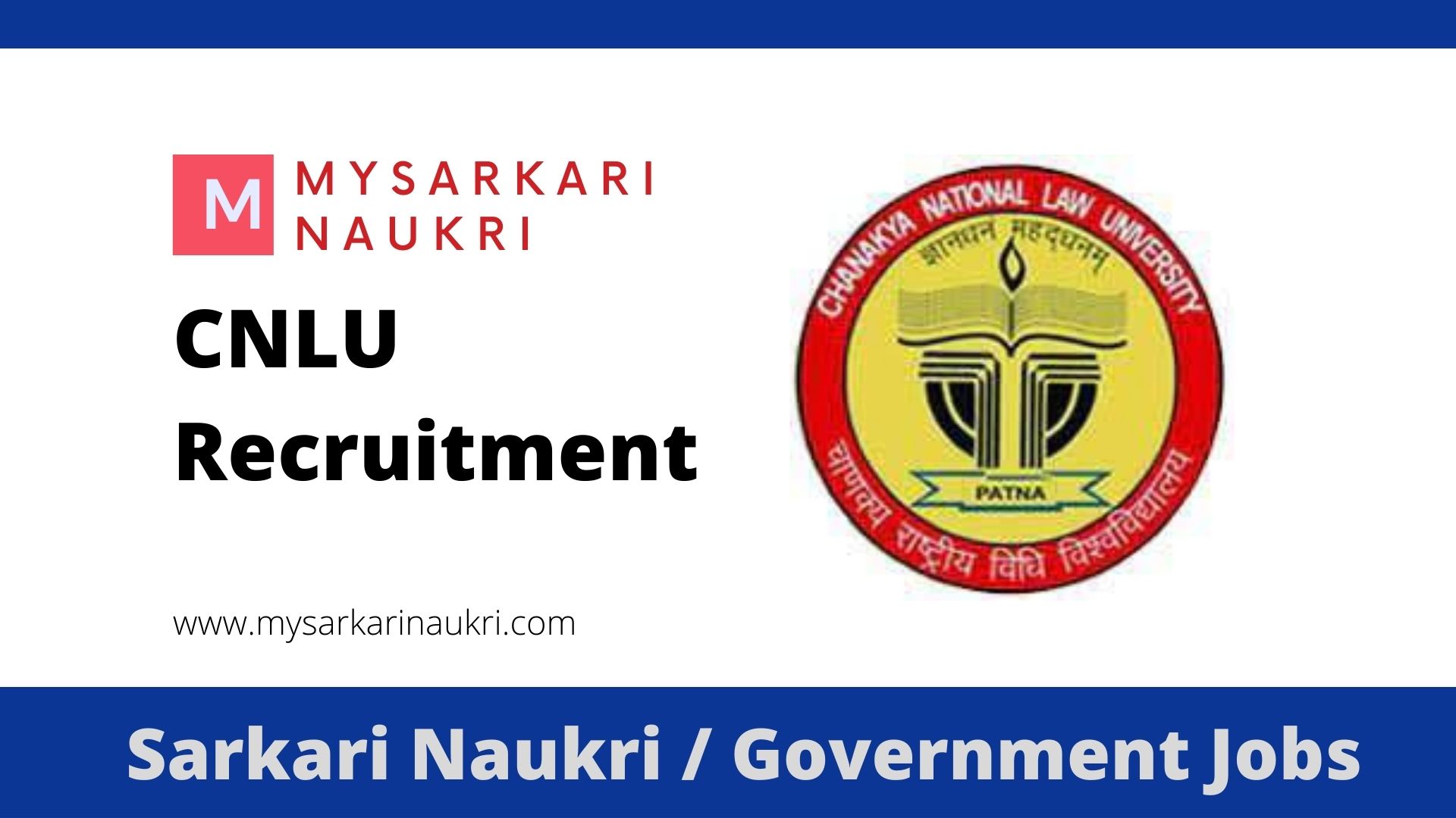 CNLU Recruitment 2025 For Assistant Warden - MySarkariNaukri.com