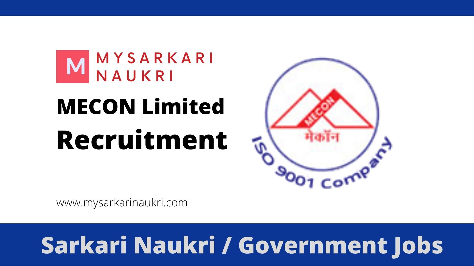 MECON Limited Assistant Manager Recruitment 2026 – Apply Online for 01 ...